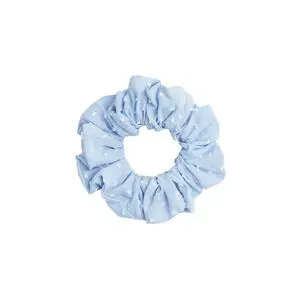 CAFIDE Plumeti Check Scrunchie Hair Tie, Noa - Blue