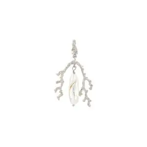 ZOË & MORGAN Silver / White Mutiara Charm Silver With Pearl - Silver/white
