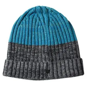 LORDS OF HARLECH Grey / Blue Benny Beanie In Grey & Teal - Grey/blue