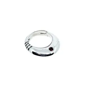 TG-JEWELLERY BY TAMARA GERVASIO Silver / Red Fountain Silver Ring Ruby - Silver/red