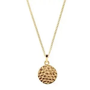 CHARLOTTE'S WEB JEWELLERY Lakshmi Hammered Disc Vermeil Necklace - Gold