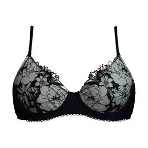 IVY SWIMWEAR Bloom In Midnight Top - Black