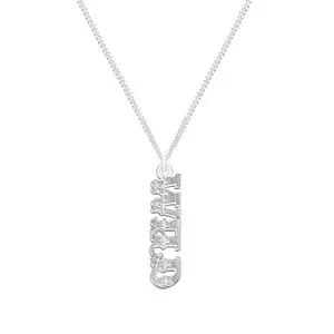 CARTERGORE Sterling “wild” Word Necklace - Silver