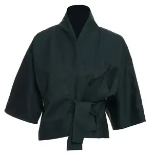 MOE Pine Wool Vest Jacket Front Pocket - Green