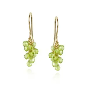 MOUNIR LONDON Peridot Cluster Earrings - Green