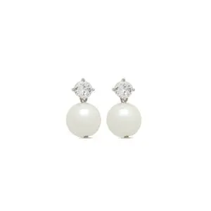 STEPHANIE BROWNE AUSTRALIA White / Silver Remy Earrings Pearl - White/silver