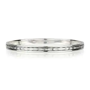 CHARLOTTE'S WEB JEWELLERY Karma Abundance Spinning Stacking Bangle - Silver
