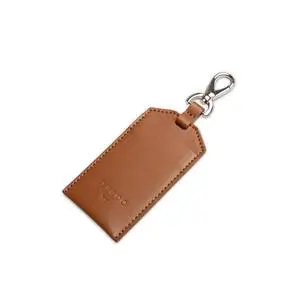 ALECOO Classy Poop Bag Holder Cognac Silver - Brown