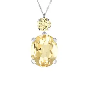 AUGUSTINE JEWELS Citrine Drop Necklace - Yellow
