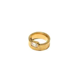 DECOLET THE LABEL Deco Ring Band - Gold