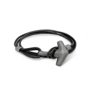 FREYA & THOR OF SWEDEN Arch Bracelet Oxid Silver & Duo Double - Black