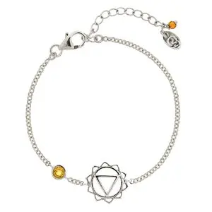 CHARLOTTE'S WEB JEWELLERY Solar Plexus Chakra Bracelet Citrine - Silver