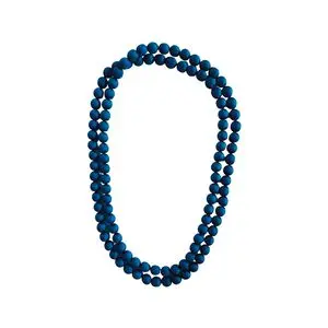 HERITAGEMODA Handcrafted Teal Silk Statet Necklace
