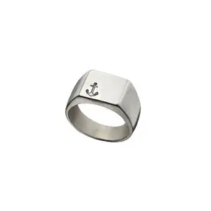 POSH TOTTY DESIGNS Nautical Anchor Signet Ring - Silver