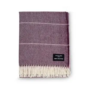 HEATING & PLUMBING LONDON Wonderland Alpaca & Merino Lambswool Blanket & Purple - Pink