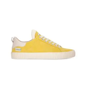 SPRINGA | UNIQUE VULCANIZED SNEAKERS ITALIAN HANDMADE Wavy Suede Sneakers - Yellow