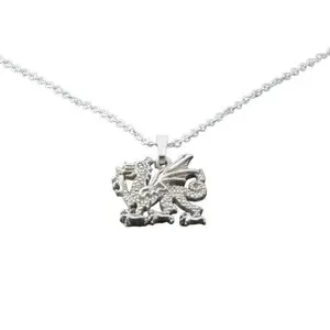 SIMON KEMP JEWELLERS Welsh Dragon Pendant In Sterling - Silver