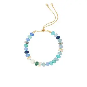 Saachi Multicolor Beaded Bracelet - Blue