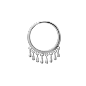 LUCY QUARTERMAINE Waterfall Drip Ring - Silver