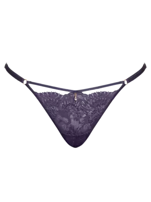 BONBON LINGERIE Pamela Ash Purple G-string - Grey