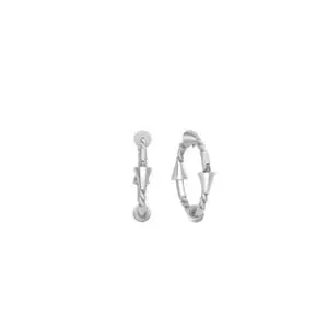 GUTTA DESIGN Gimlet Earring Rhodium Plated - Silver