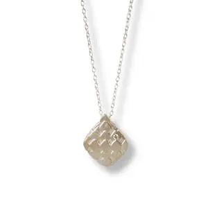 CLAIRE HILL DESIGNS Diamond Art Deco Necklace - Silver