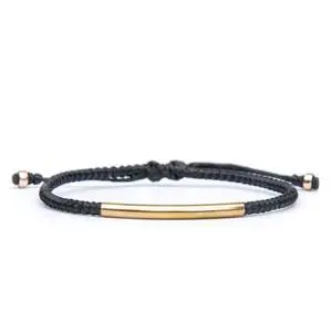 HARBOUR UK Bridge Gold Rope Bracelet Adjustable Durable & Vegan