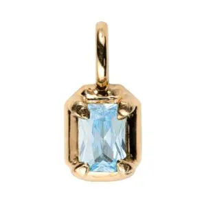 BELINDA JEWELZ Aquamarine Birthstone Charm - Blue