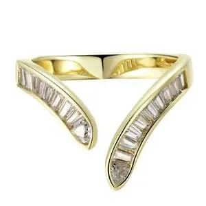 ONEWILDONE You Look Happier Baguette Wishbone Ring