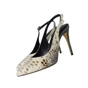 AETHRA SHOES Alis Leather Slingback Pointed-toe Pumps - Black