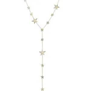 MARCIA MORAN Tessie Lariat Star Necklace - Gold