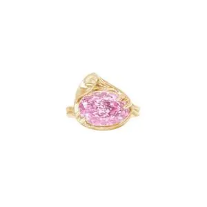 ALEGORIA JEWELLERY Calla Stone Gold Plated Silver Ring Dust - Pink