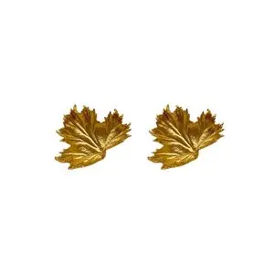 LES REINES Sylva Stud Earrings 24k Plated - Gold