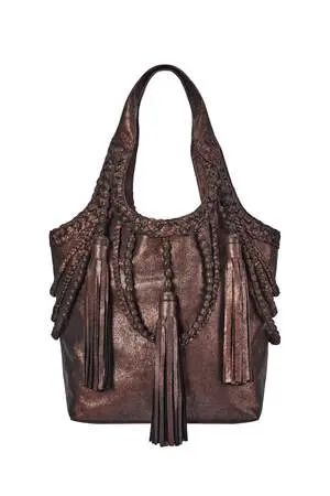 JODI LEE Kelsey Tote Bag Bronze