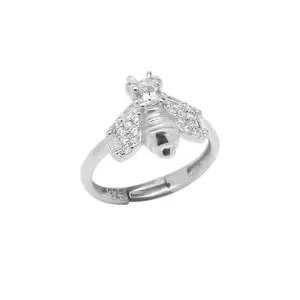 SPERO LONDON Sterling Bumble Bee Ring - Silver
