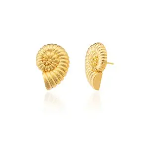MILOU JEWELRY Snail Earrings - Gold