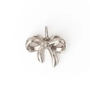 BELINDA JEWELZ Bow Charm - Silver
