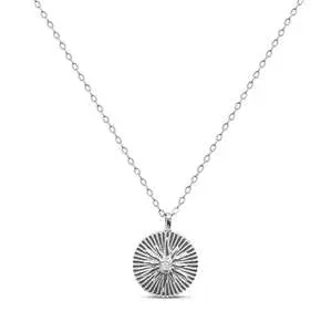CLEMENCE WREN Radiant Star Pendant Necklace - Silver