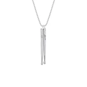 TRUE ROCKS Sterling Signature Drumstick Pendants - Silver