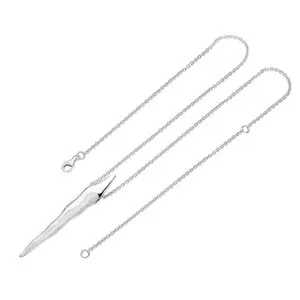 LUCY QUARTERMAINE Full Icicle Pendant - Silver