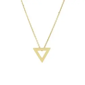 SHEIDA FARROKHI Triangle Pendant Necklace - Gold/yellow