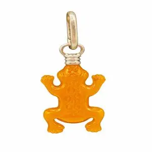 MICHAEL NASH JEWELRY Ochre Frog Charm - Yellow