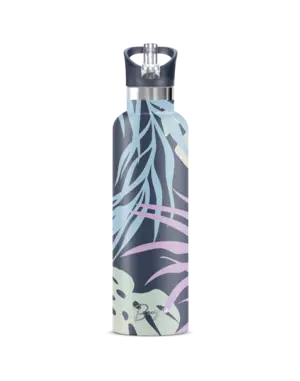 MY BOUGIE BOTTLE Nahele| Midnight Palms Insulated Water Bottle - Blue
