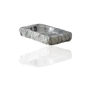 MARLETH Veined Marble Cigar Ashtray & Handmade - Grey