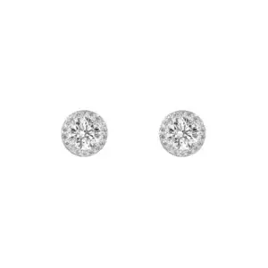 Arte Madrid Gemma Round Earrings Clip-on - White