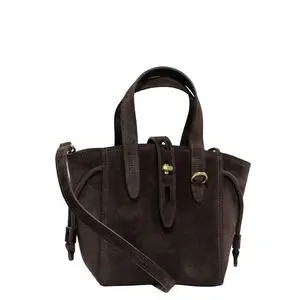 HAMEL ATELIER Spiga Suede Tote Bag Dark - Brown
