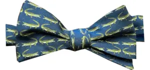 LAZYJACK PRESS Let's Get Snappy Bow Tie - Blue