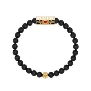 NIALAYA JEWELRY Amour Onyx Bracelet - Black