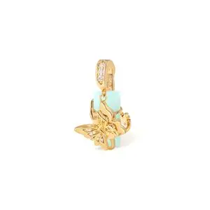 FREQNC ATELIER Twin Butterfly Charm Amazonite - Blue