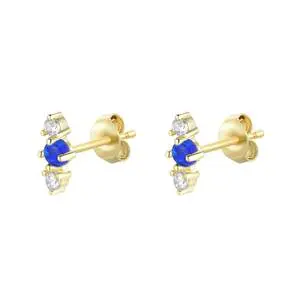 KAMARIA Stars Align Opal Cluster Stud Earrings Indigo - Blue